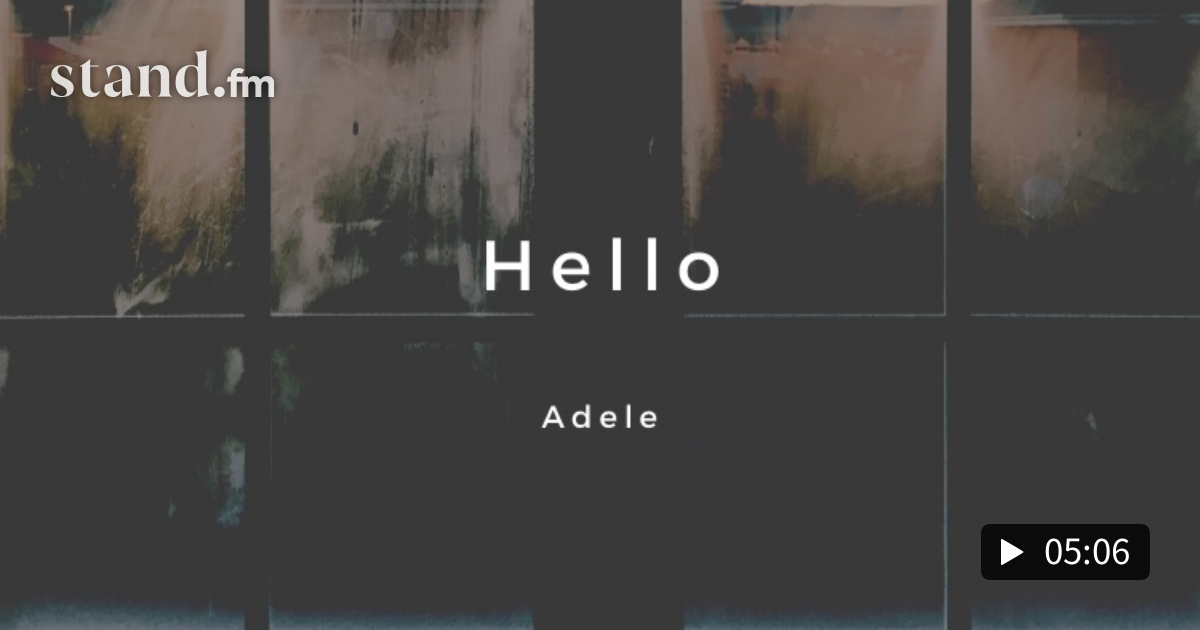 【うたってみた#83】Hello / Adele - mariko｜ゴー🎹でうたいます | stand.fm