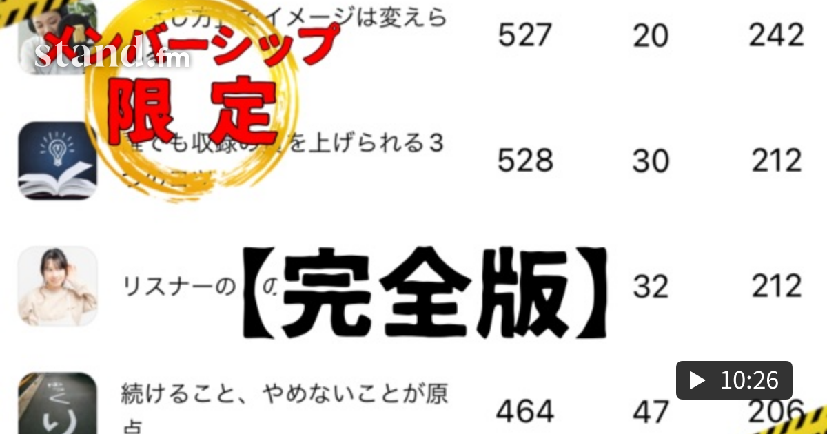 ファンはあなたのやりたいことに価値を感じる【完全版】 - ゴリアス情報発信ステーション | stand.fm