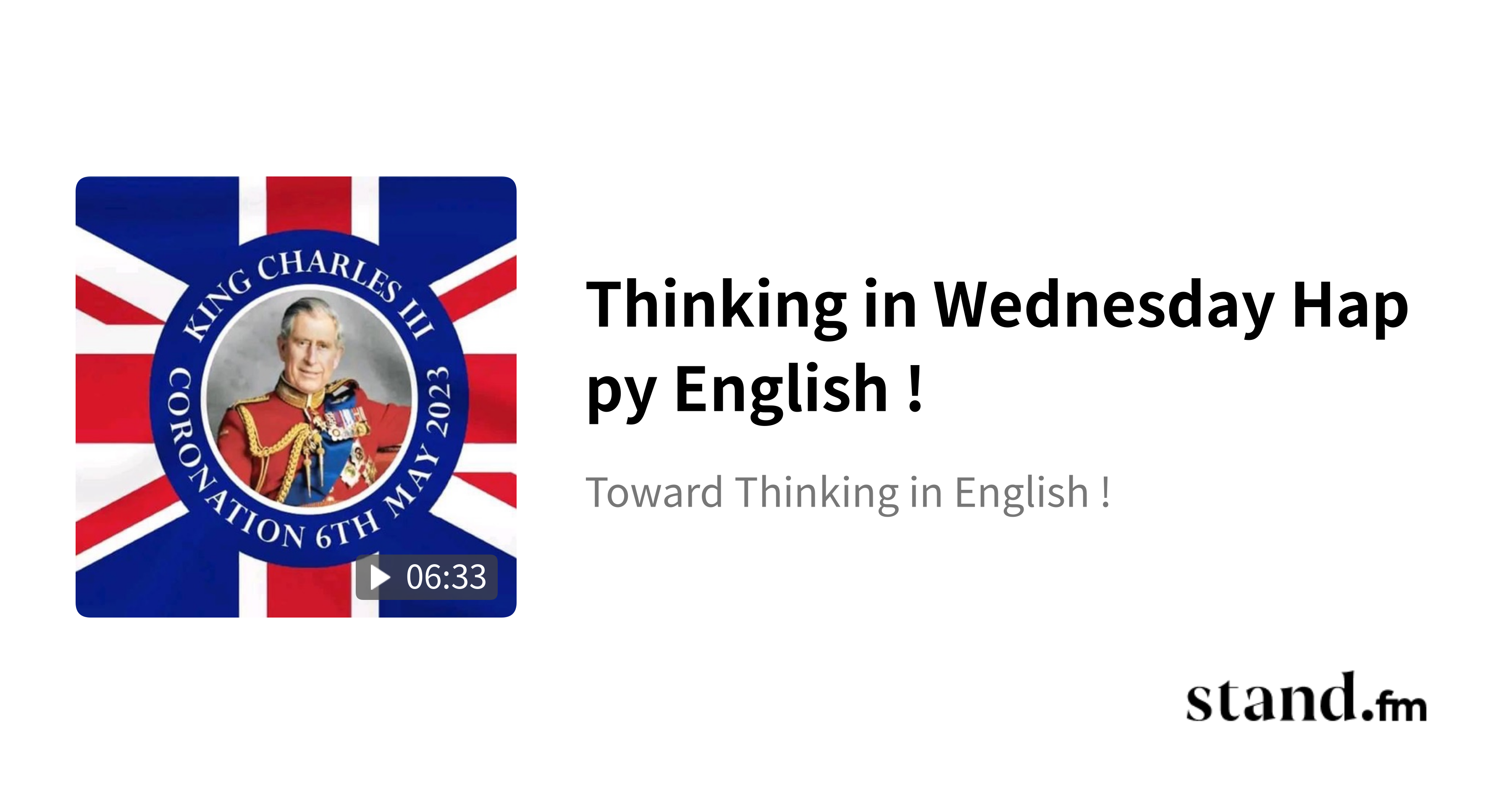Thinking in Wednesday Happy English ! - Understand English in English ...